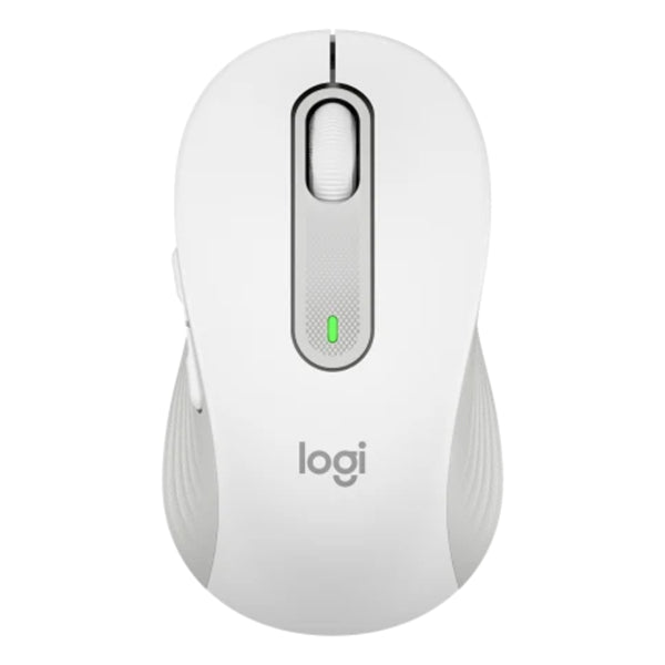 Buy the Logitech Signature M650 Wireless Mouse Off White Bluetooth ...